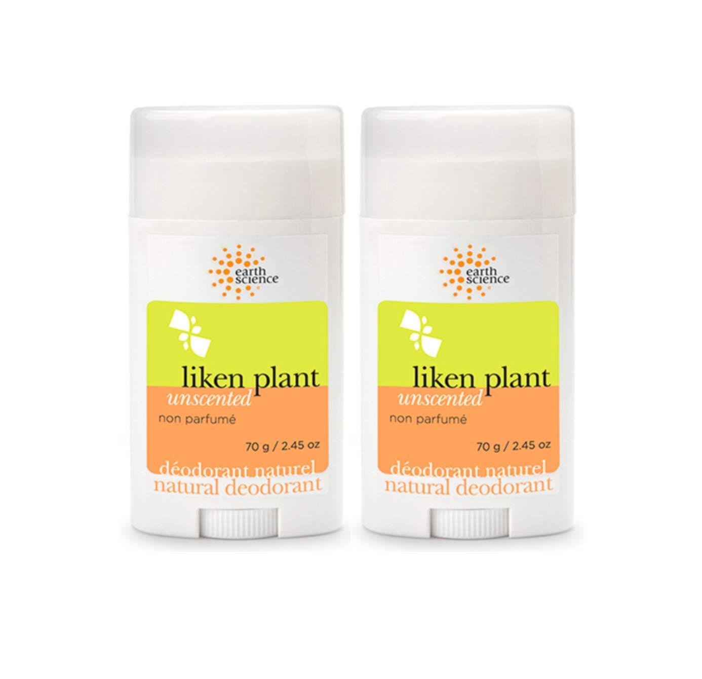 Earth Science Liken Plant Deodorant Unscented 2.5 oz - Pack of 2 | Buy ...