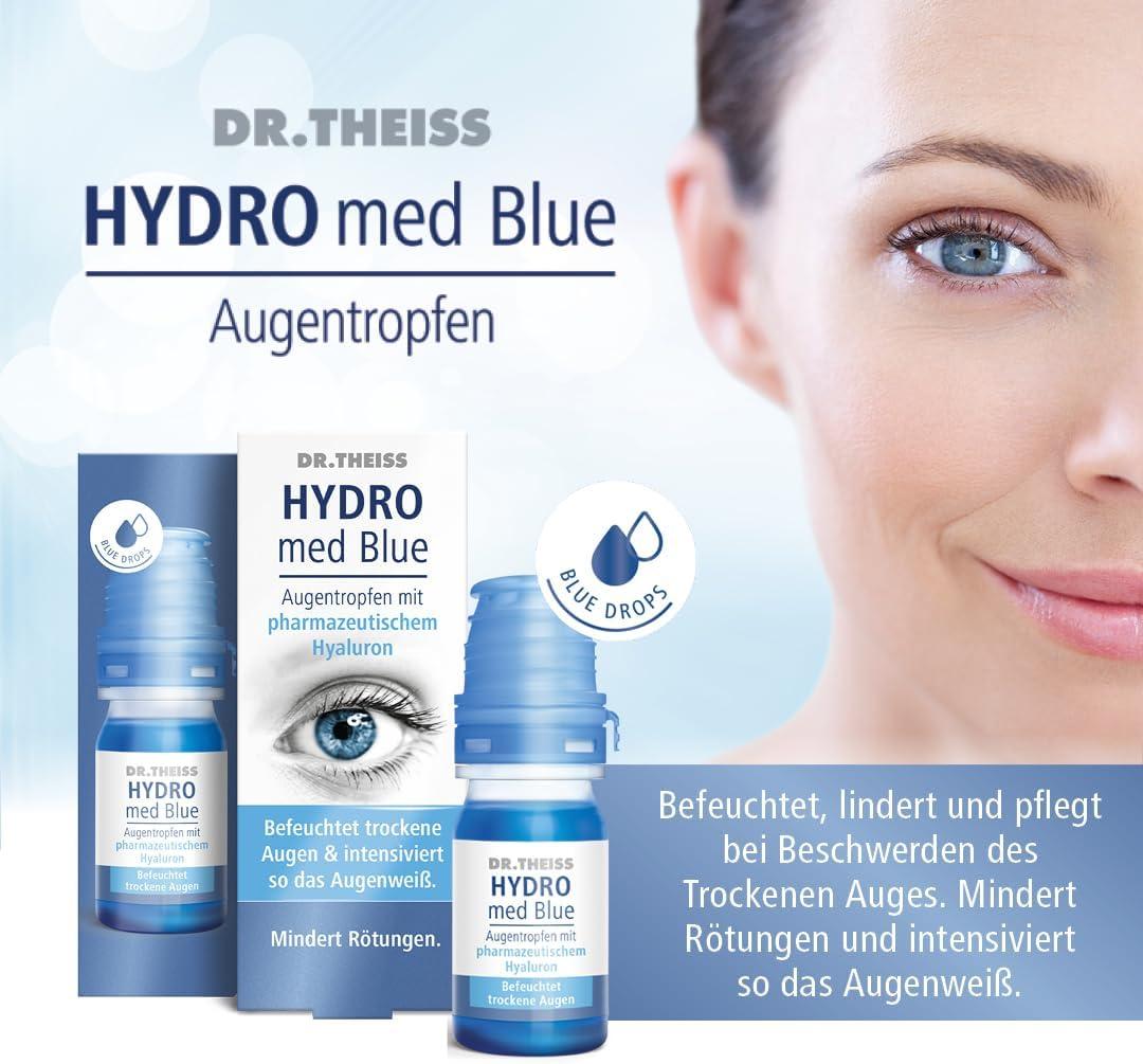 Dr. Theiss Hydro Med Blue Eye Drops | Hyaluronic Acid for Dry Eyes ...