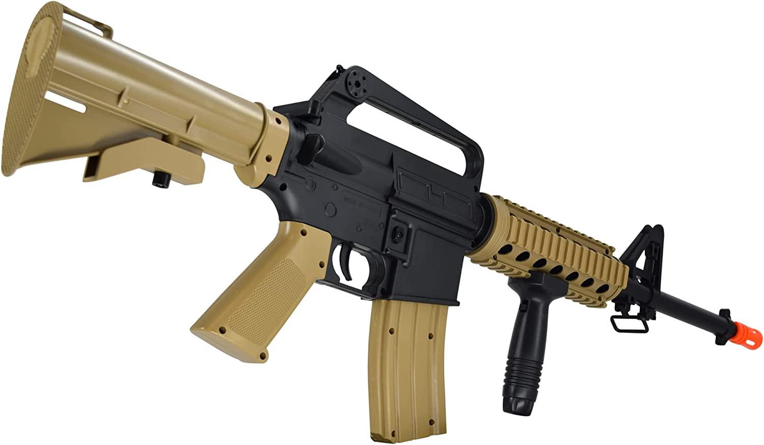 COLT RIS Spring Airsoft Rifle and Pistol On-Duty Kit in Tan - Soft Air