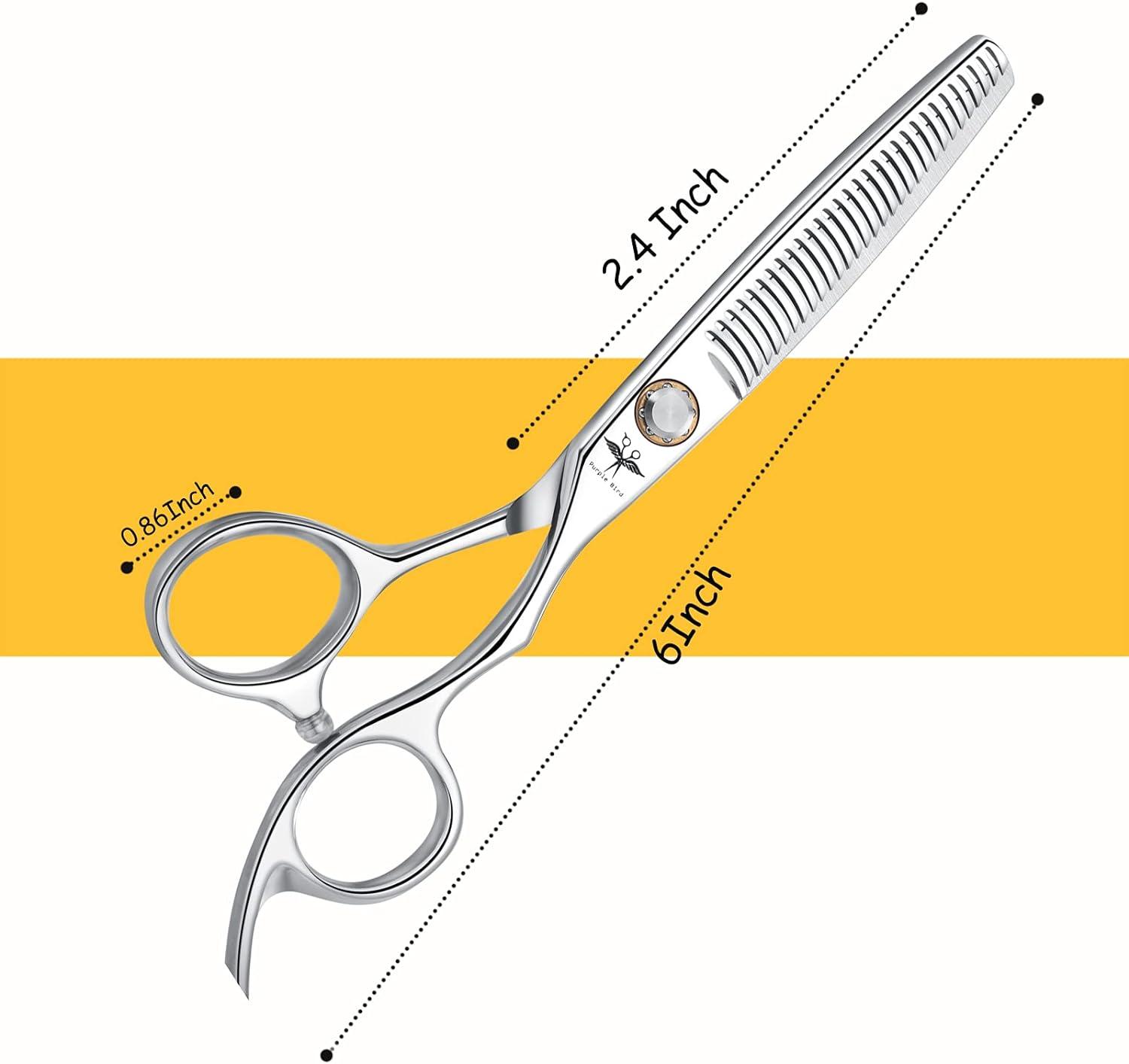 6 Inch Hair Thinning Scissors - Professional Barber Shears for Men, Women, and Kids ...