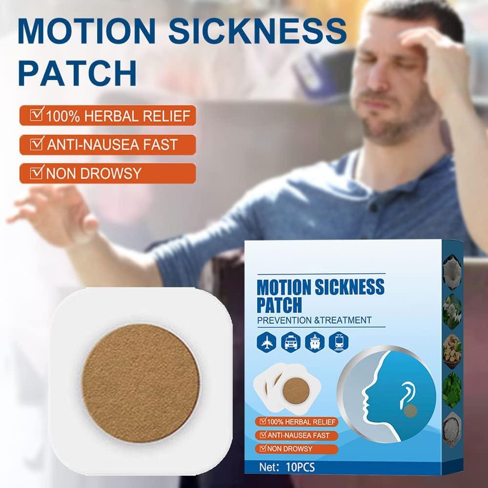 Funchic Motion Sickness Patches - Anti-Nausea Relief for Carsick - Non-Drowsy - 30 PCS