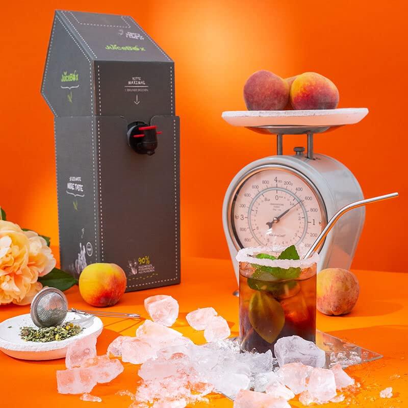 JuiceBox Syrup Light - 2L Makes 52L Iced Tea Peach | Sustainable Vegan ...