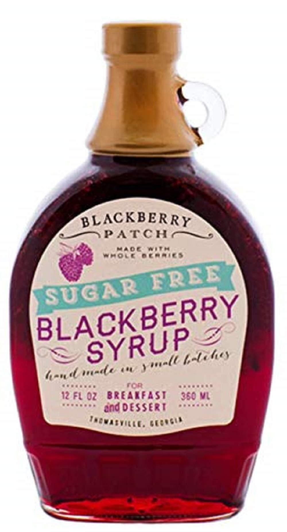 Blackberry Patch Whole Blackberry Syrup - No Sugar Added - 12 Fl Oz ...