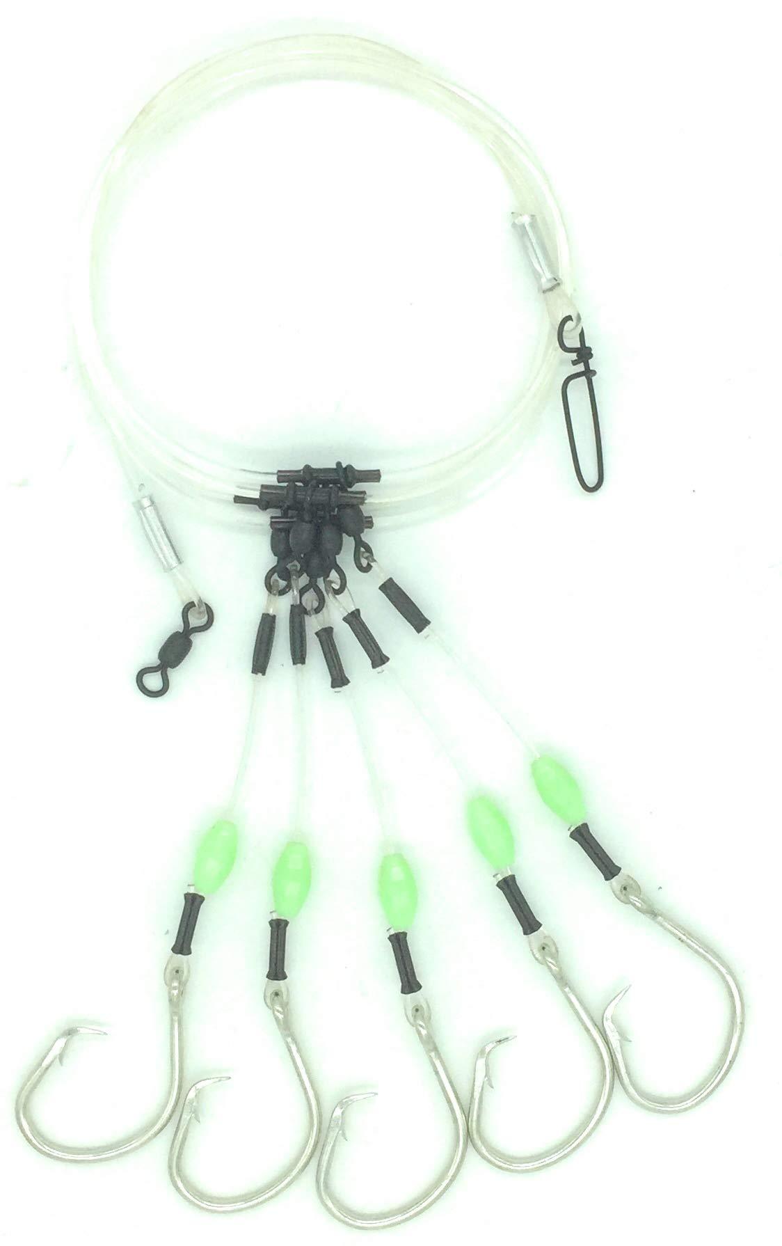 End Game Tackle Company Deep Drop Snapper Rig with Glow Beads 11/0 ...