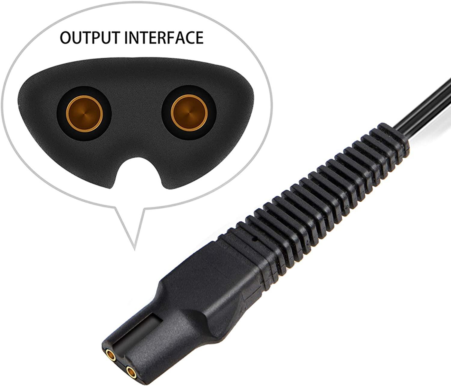 Braun Shaver Power Cord Charger Replacement | Series 7/3/5/9 | 3040S/340S-4/310S | 12V 400mA AC ...