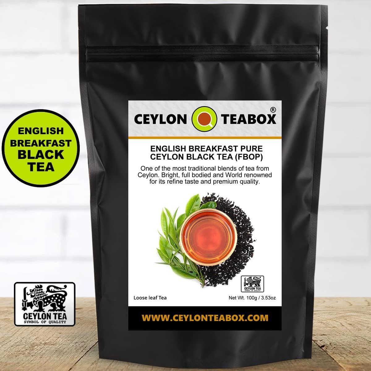Ceylon Teabox English Breakfast Tea Pure Ceylon Loose Leaf Black Tea ...