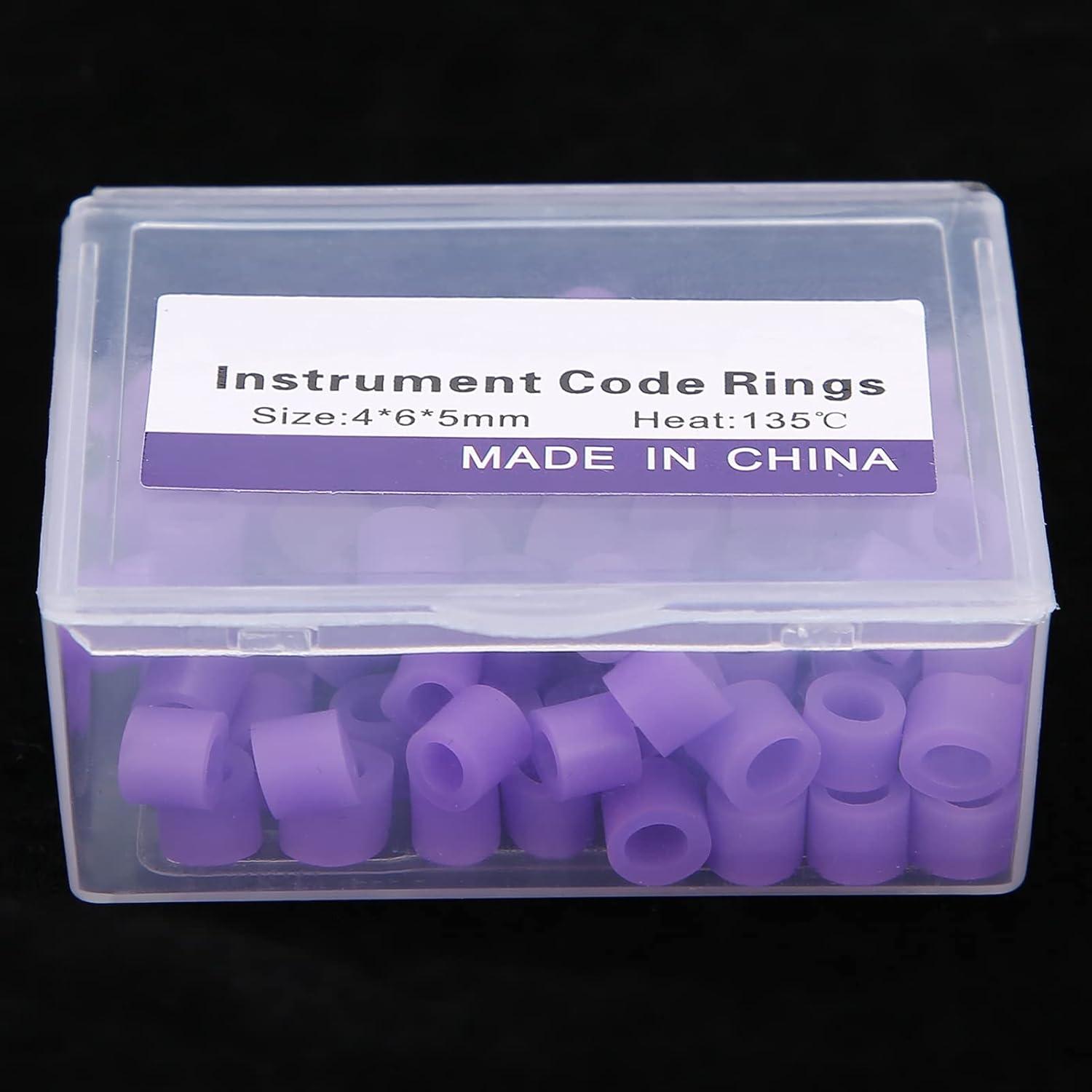 Agate 100 Dental Color Code Rings - Purple Silicone Dental Accessories ...