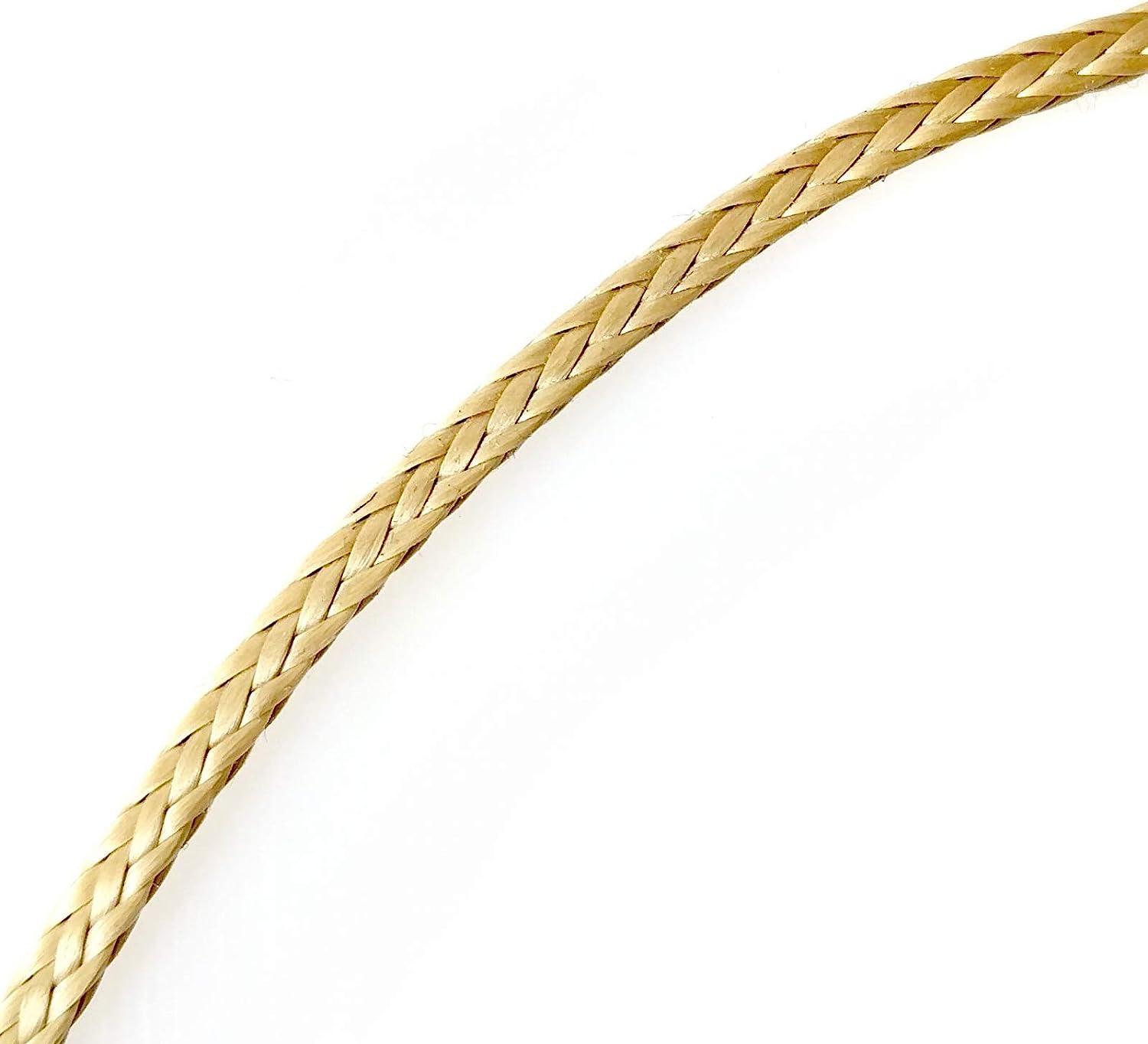 ASR Tactical Braided Technora 950lb Survival Cord Rope - Natural 25ft ...