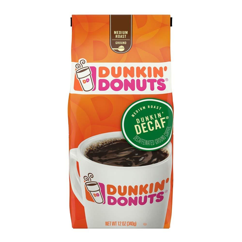 Dunkin Donuts Dunkin Decaf Medium Roast Decaffeinated Ground Coffee ...
