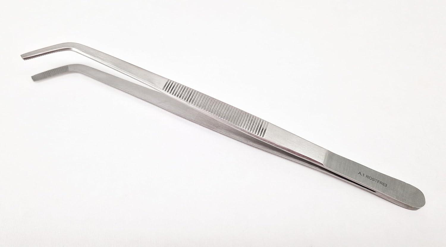 Premium 20 cm Front Angled Tweezers for Lab Industrial Gardening ...