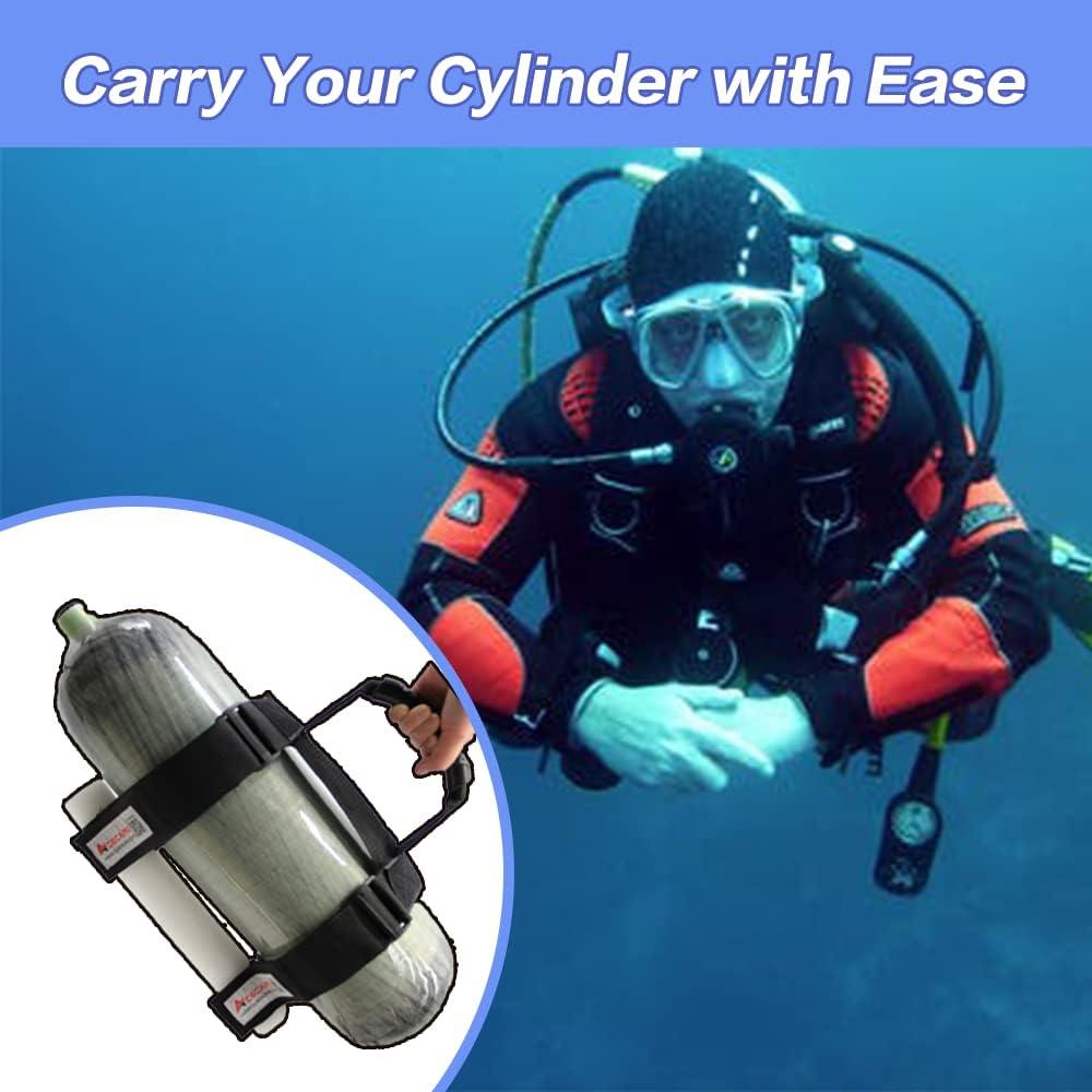 Acecare PCP Air Tank Strap - Adjustable Portable Handle for 6.8L/9L/12L ...