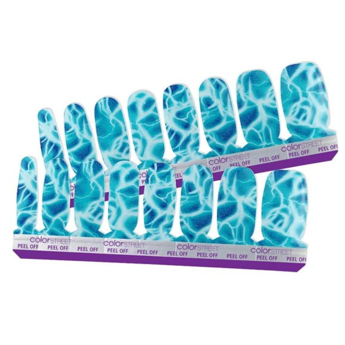 Color Street Pool Intentions Nail Polish Strips - Long-Lasting and Easy ...