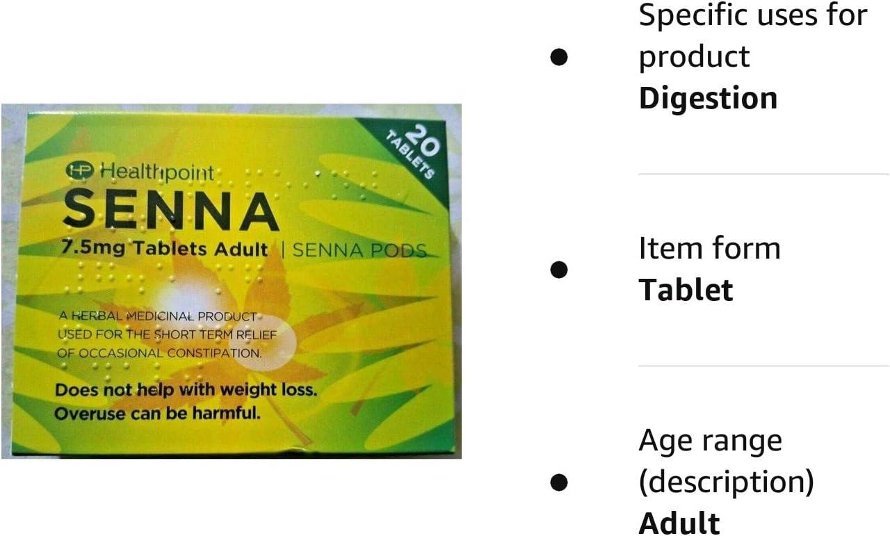 Set of 3 Pack Senna Pods Herbal 60 Laxative Tablet Relieve Constipation ...
