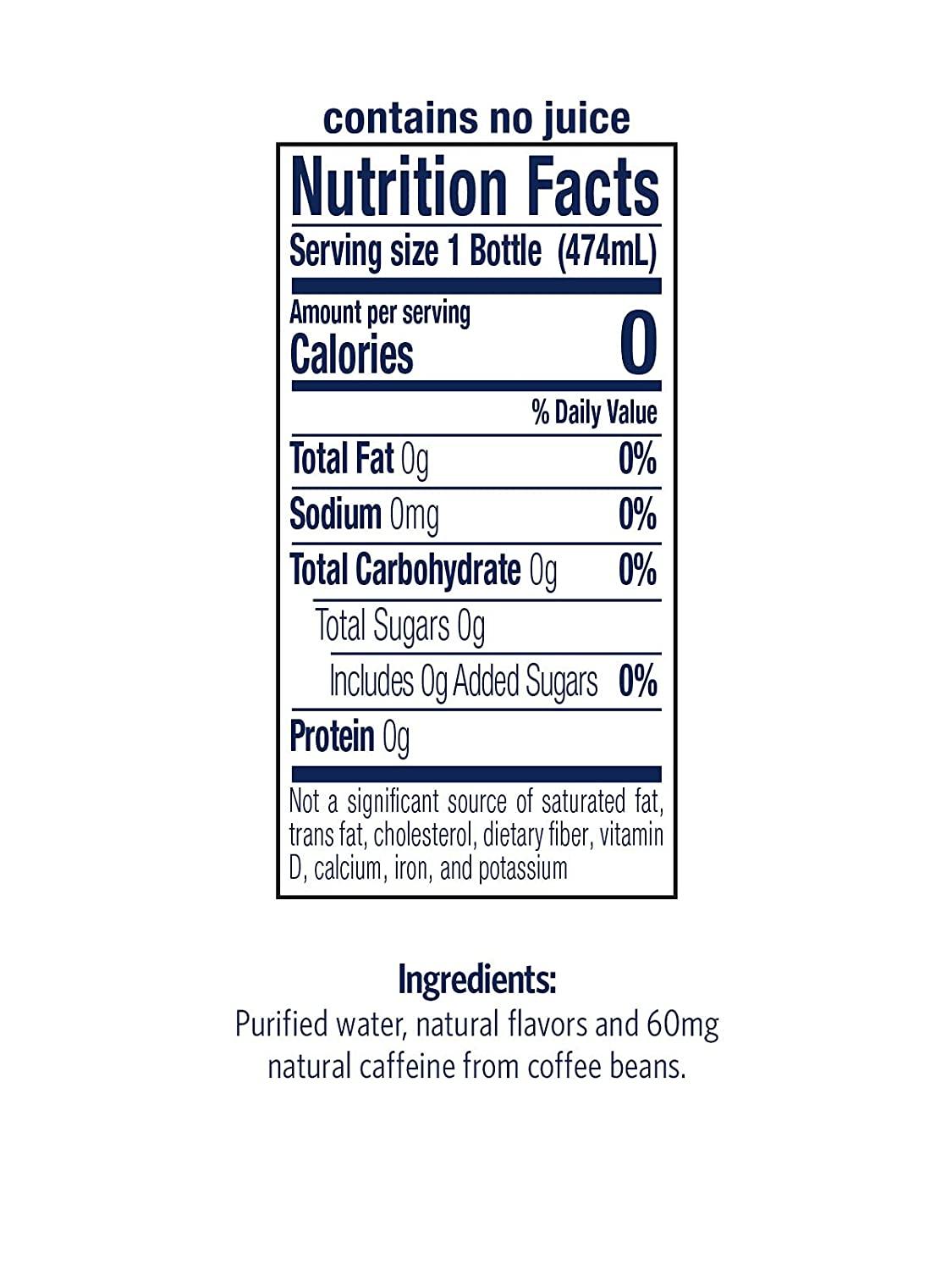 Hint Energy Water Citrus 16oz (Pack of 12) - Caffeinated, Sugar-Free ...
