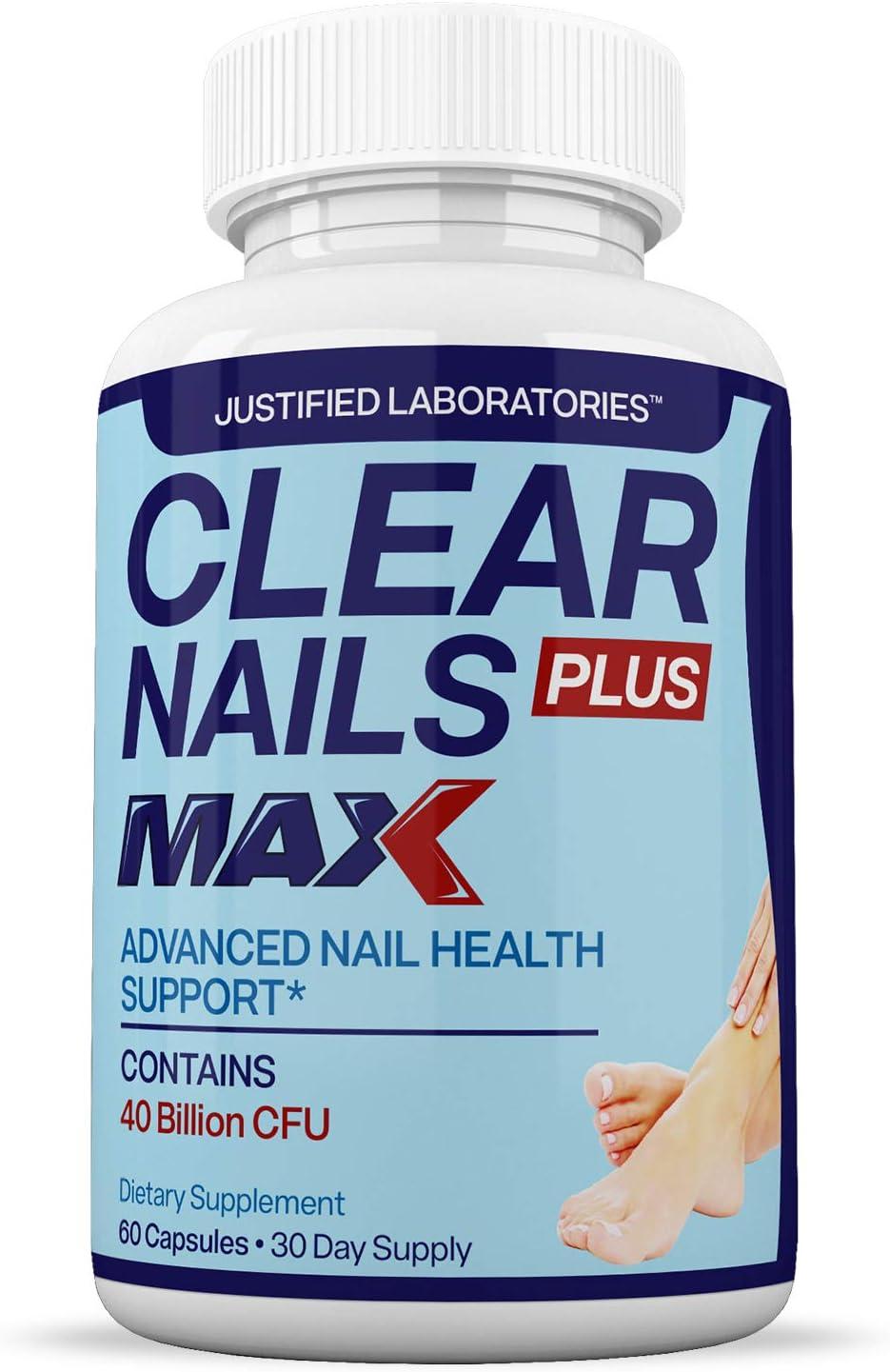 Buy Justified Laboratories Clear Nails Plus Max - 3 Pack Probiotic with ...