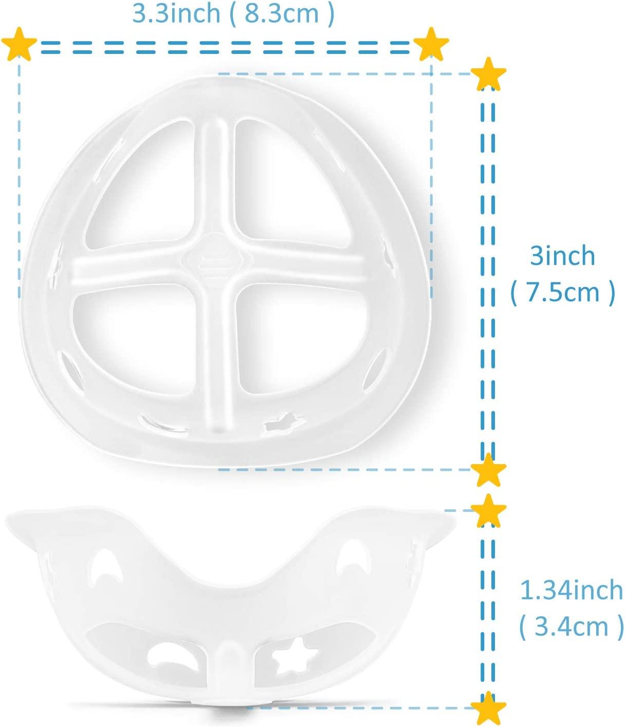Kids Silicone Mask Bracket - Small Size 3D Face Frame Insert for Cloth ...