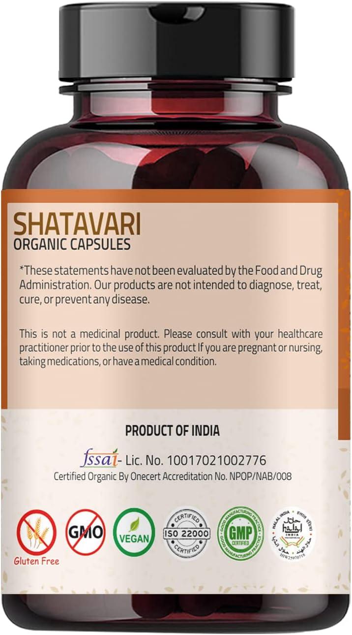 Ireya Ayurveda Shatavari Capsules (90 Capsules) - 1000mg Organic ...