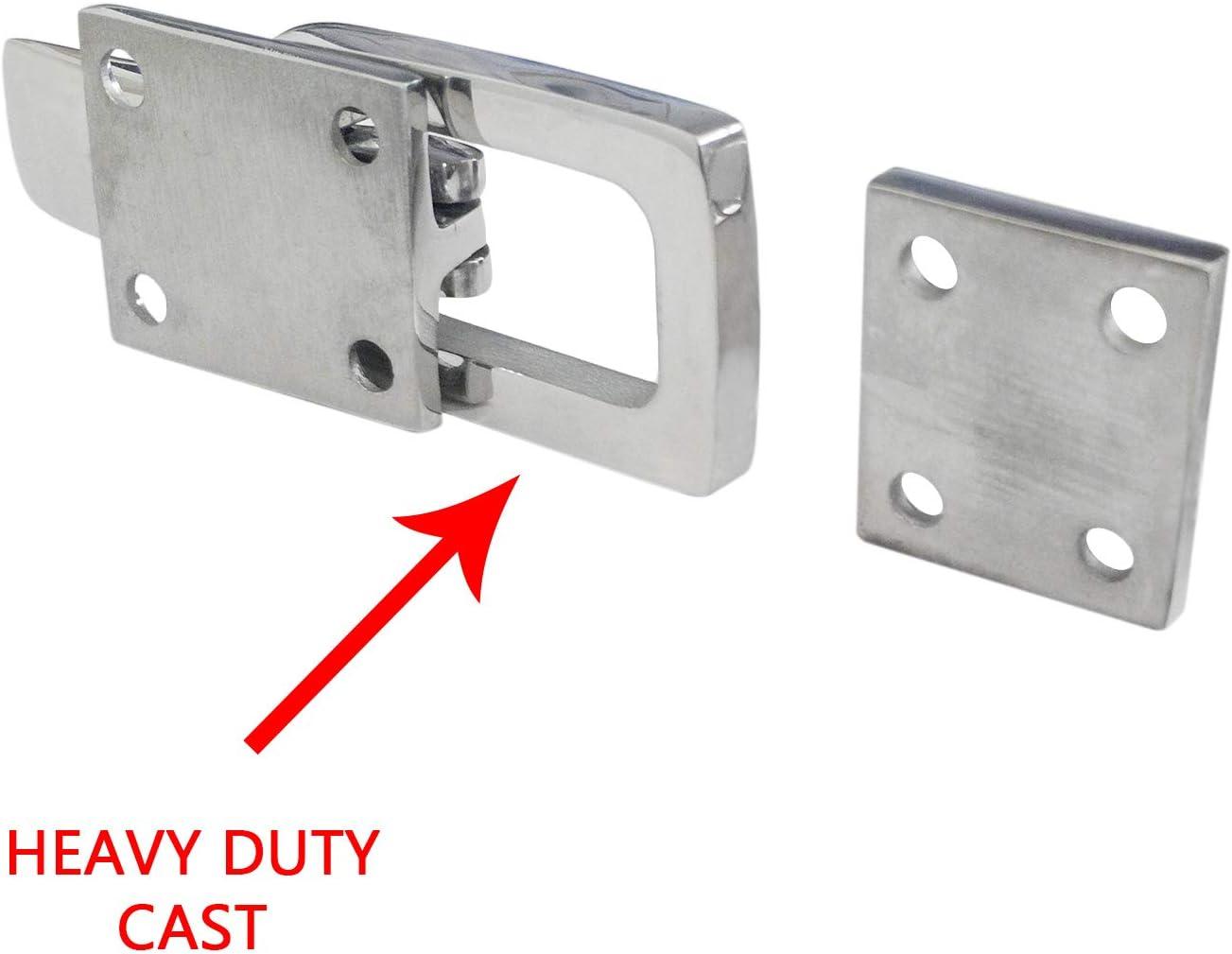 NRC&XRC Heavy Duty 316 Stainless Steel Anti-Rattle Lockable Hold Down ...