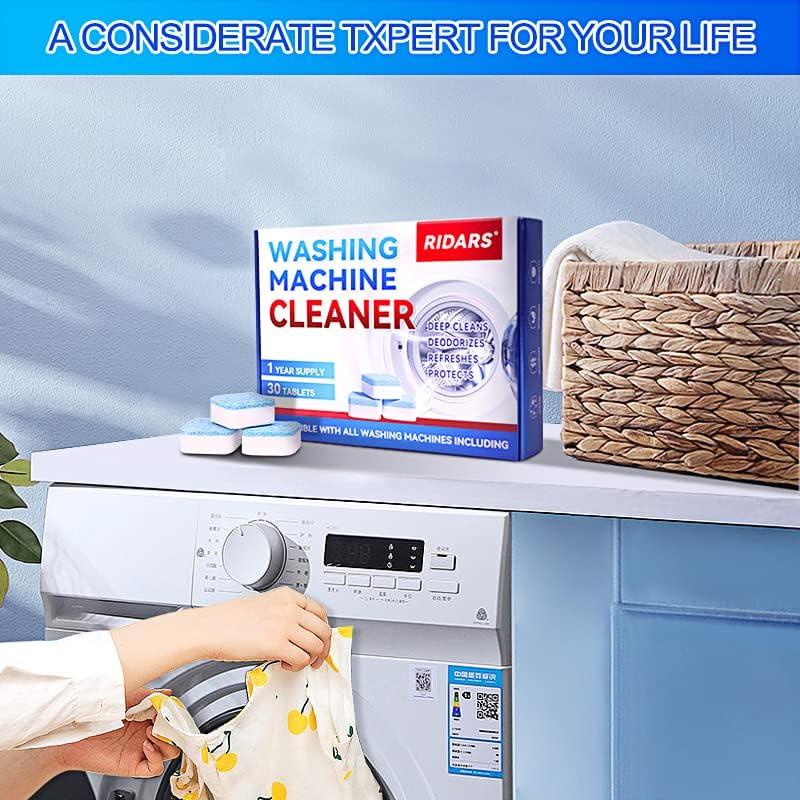 Ridars Washing Machine Cleaner Tablets - 15 Pack | Deep Clean HE Top ...