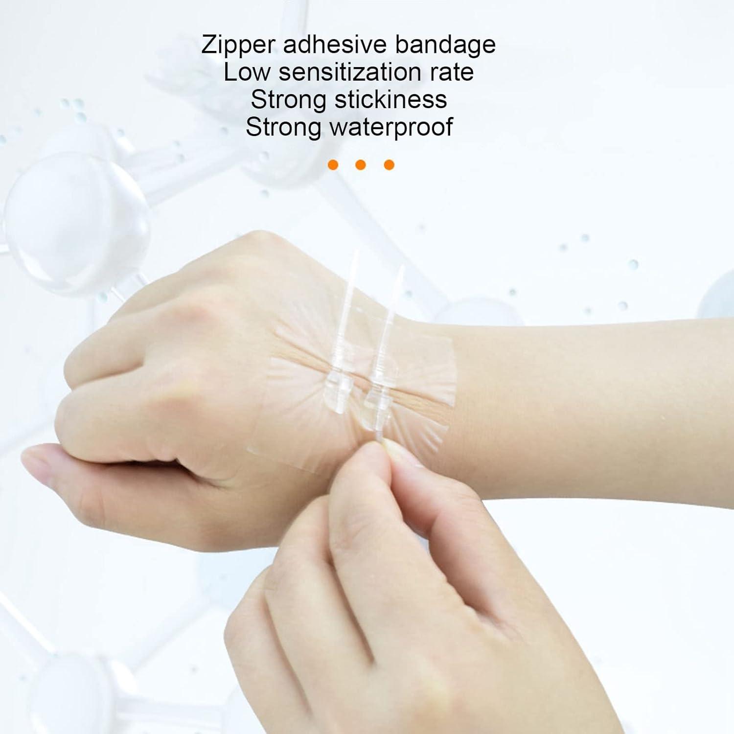 Raguso Zip Stitch Sutures: Noninvasive Skin Closure Device - Waterproof ...
