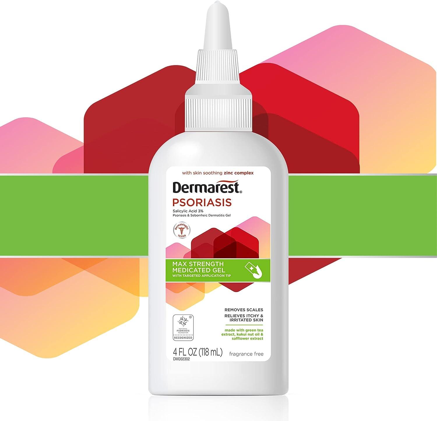 Dermarest Psoriasis Medicated Treatment Gel 4 oz (Pack of 6 ...