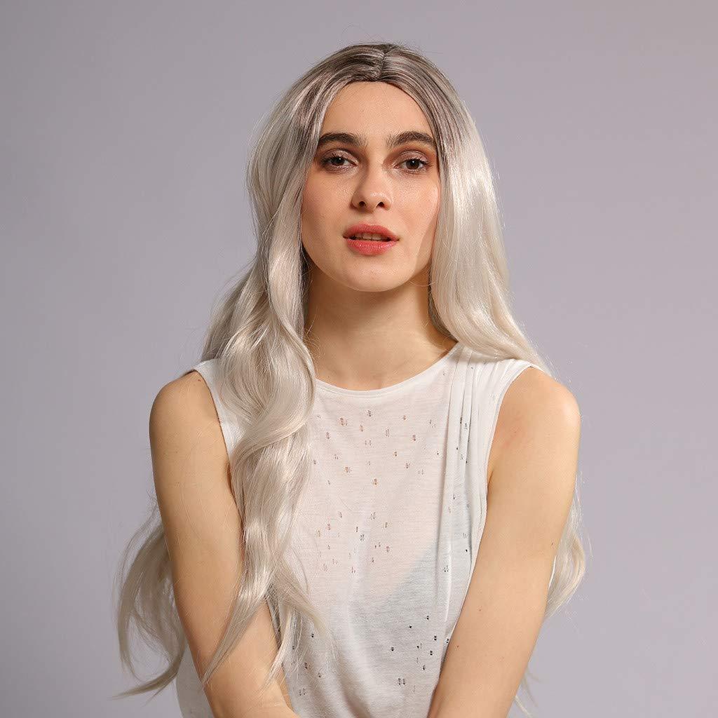 Long Curly Synthetic Wig for Women - Brazilian Cosplay Hair for 60s 70s ...