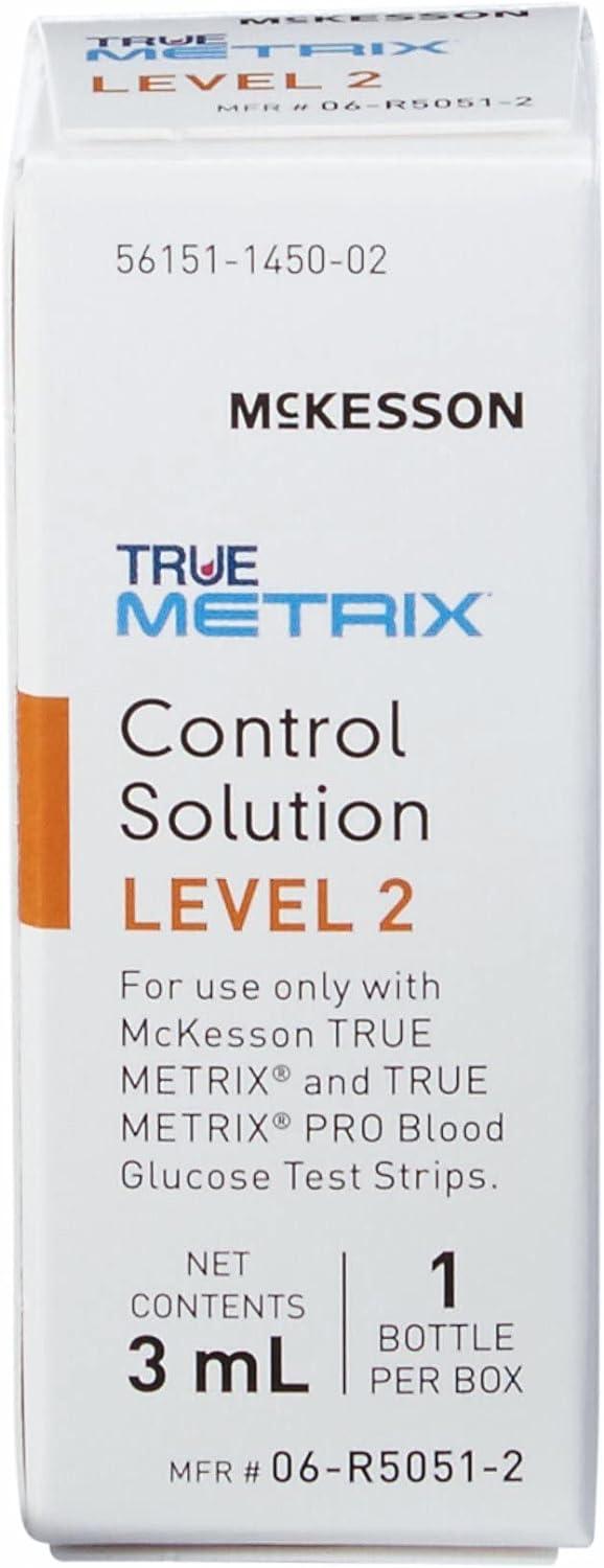 Mckesson True Metrix Blood Glucose Control Solution Level 2 - 3mL Vial ...