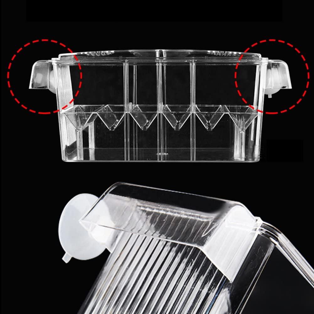 4 Rooms HD Fish Breeding Box Aquarium - Double Hatching Incubator ...