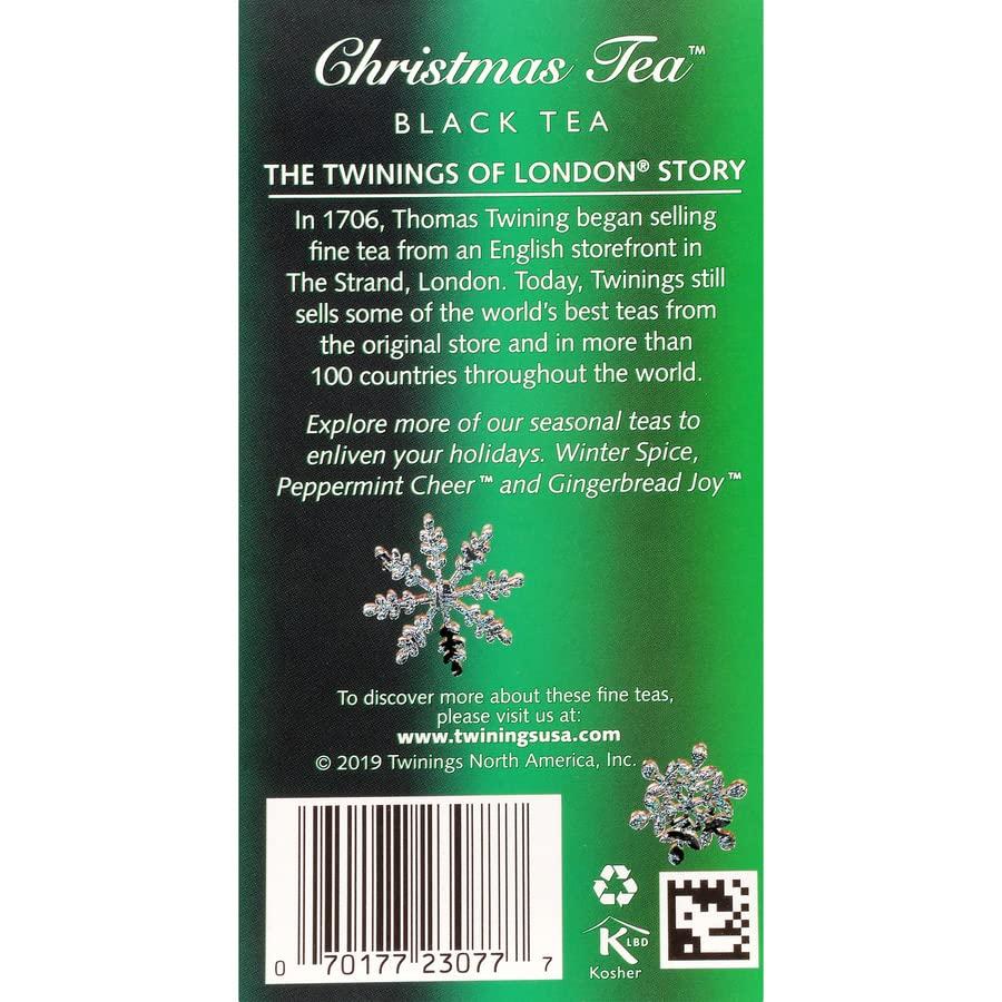 Twinings of London Christmas Black Tea - Spicy & Warm Taste - Cinnamon ...