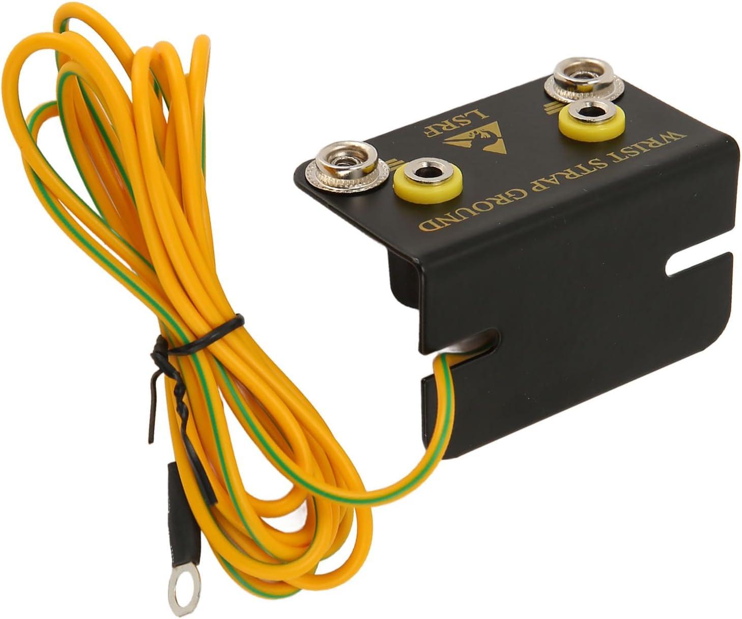 2-Hole Grounding Plug for ESD Wristbands | 1.6m Anti-Static Cable ...