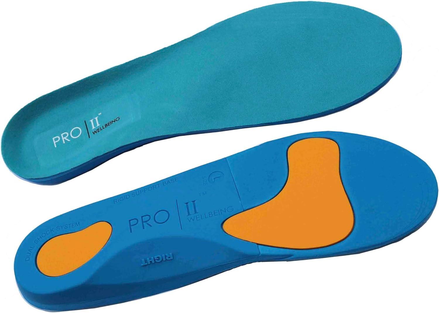 Pro11 Wellbeing Dual Shock Orthotic Sports Insole for Over Pronation ...
