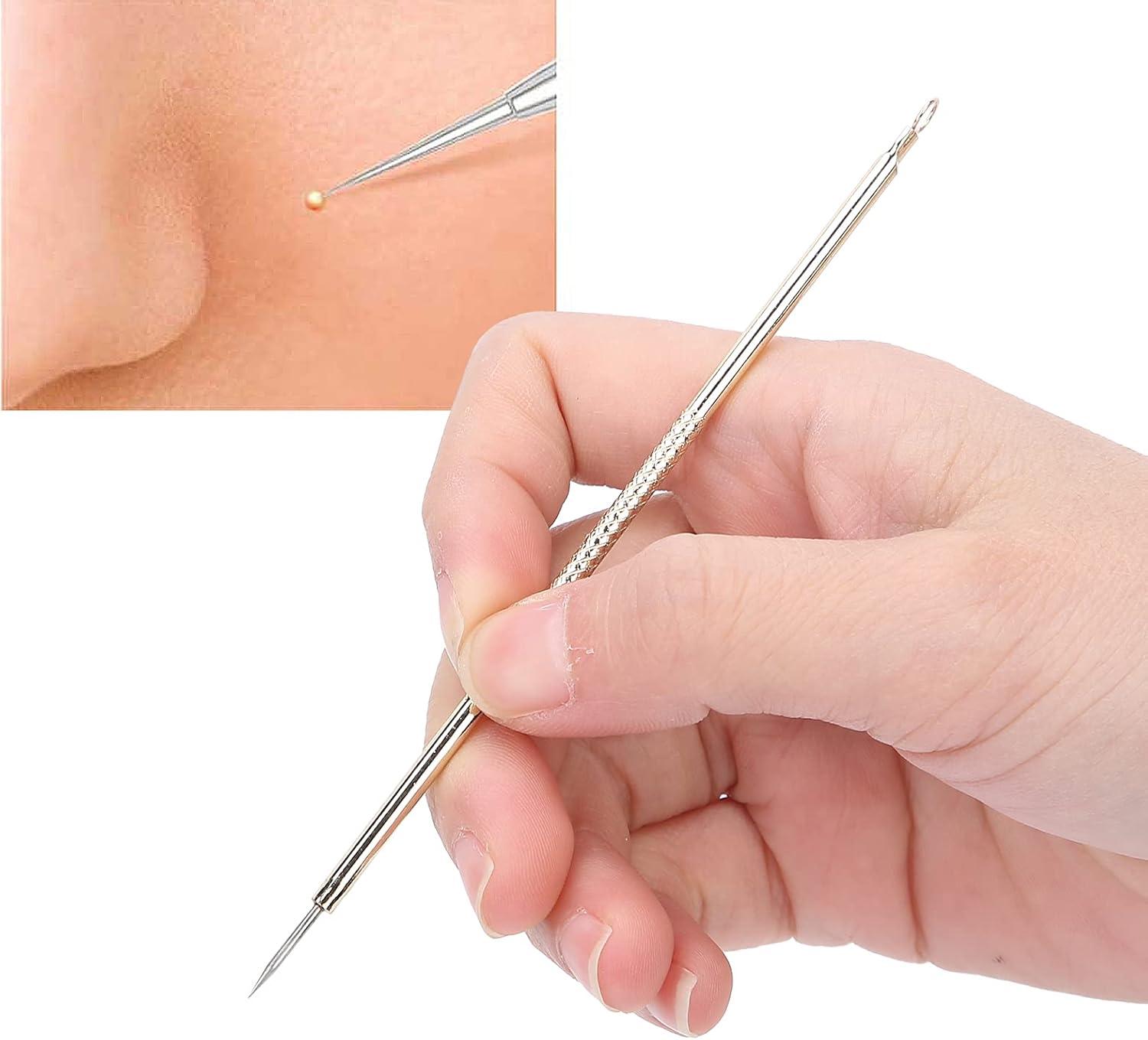 Needle Blackhead Remover Stainless Steel Pimple Extractor for Remove ...