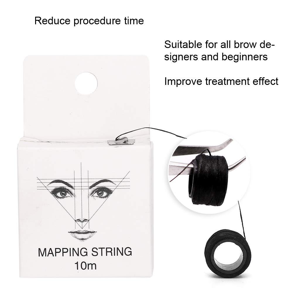 Buy Eyebrow Thread & Mapping String Black Microblading Tool for Perfect ...