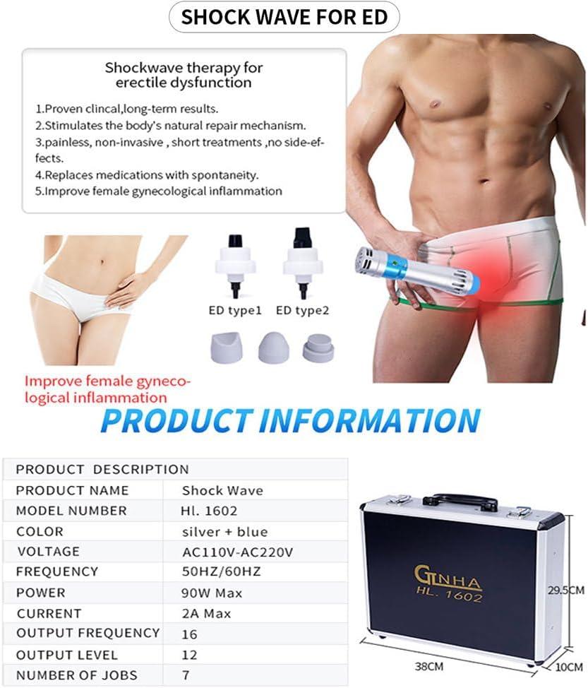 WDDEYYDS ED Shock Wave Therapy Device | Electromagnetic Pain Relief with 7 Massage Heads ...