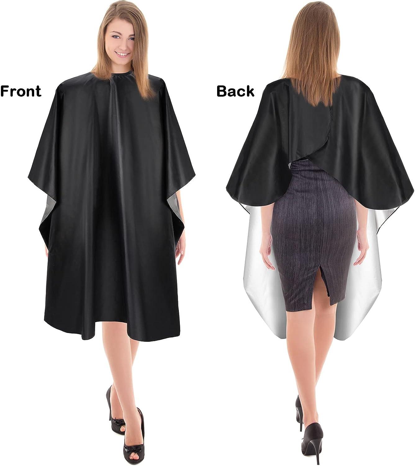 12 Pieces Barber Cape Waterproof Shampoo Capes with Snaps Closure Large ...