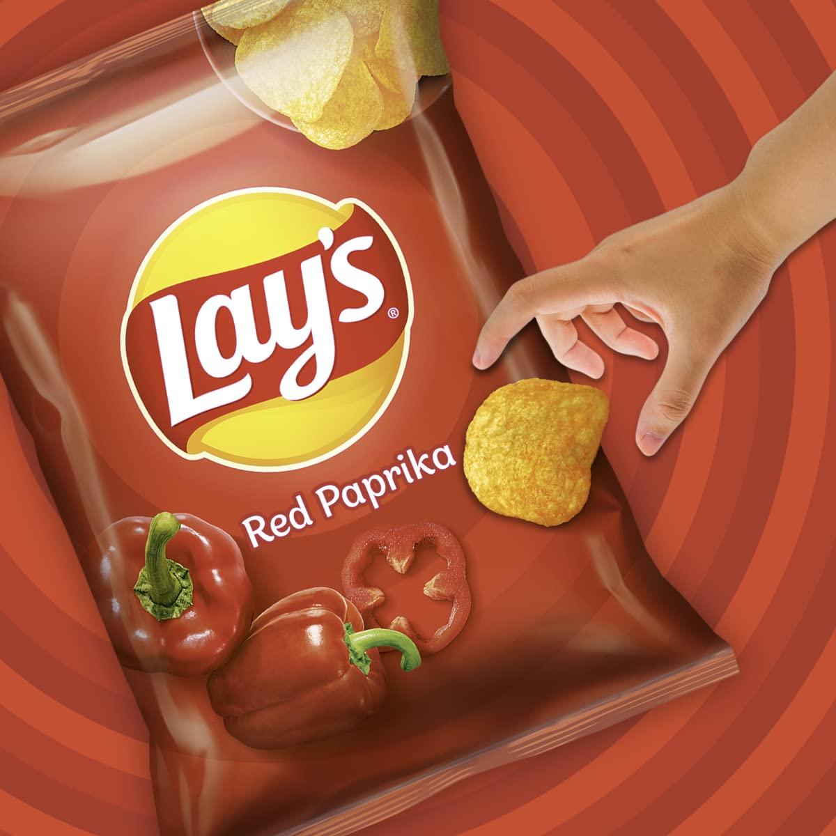 Buy Lay's Red Paprika Crispy Potato Chips - 20 Pack (35g each ...