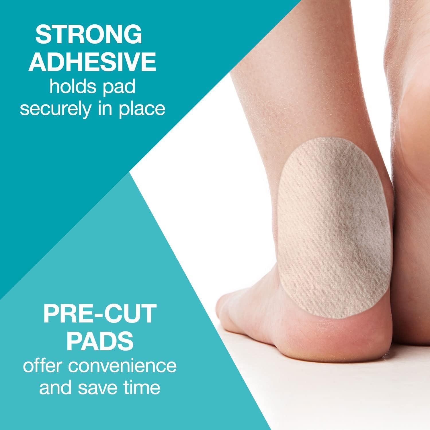 Moleskin Adhesive Foot Pads - Metatarsal Cushion for Callus & Blisters ...