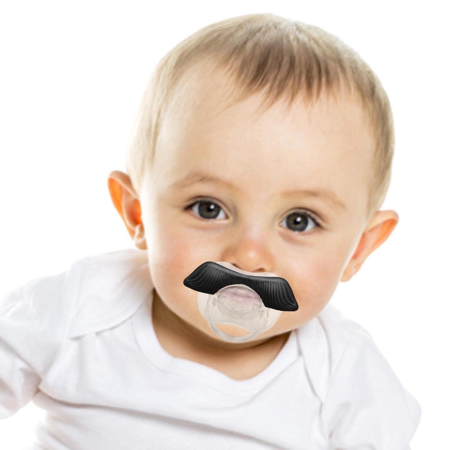 Funny Mustache Baby Pacifier Unique Sustainable Prank Pacifier for ...
