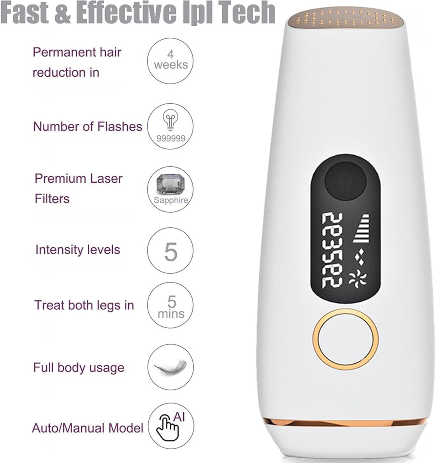 NBHDWF Intelligent Induction Painless Hair Removal Device Full Body ...