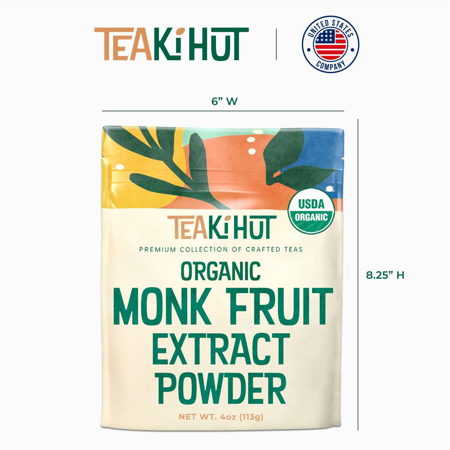 Organic Pure Monk Fruit Sweetener 4oz - Keto & Paleo Friendly | 100% ...
