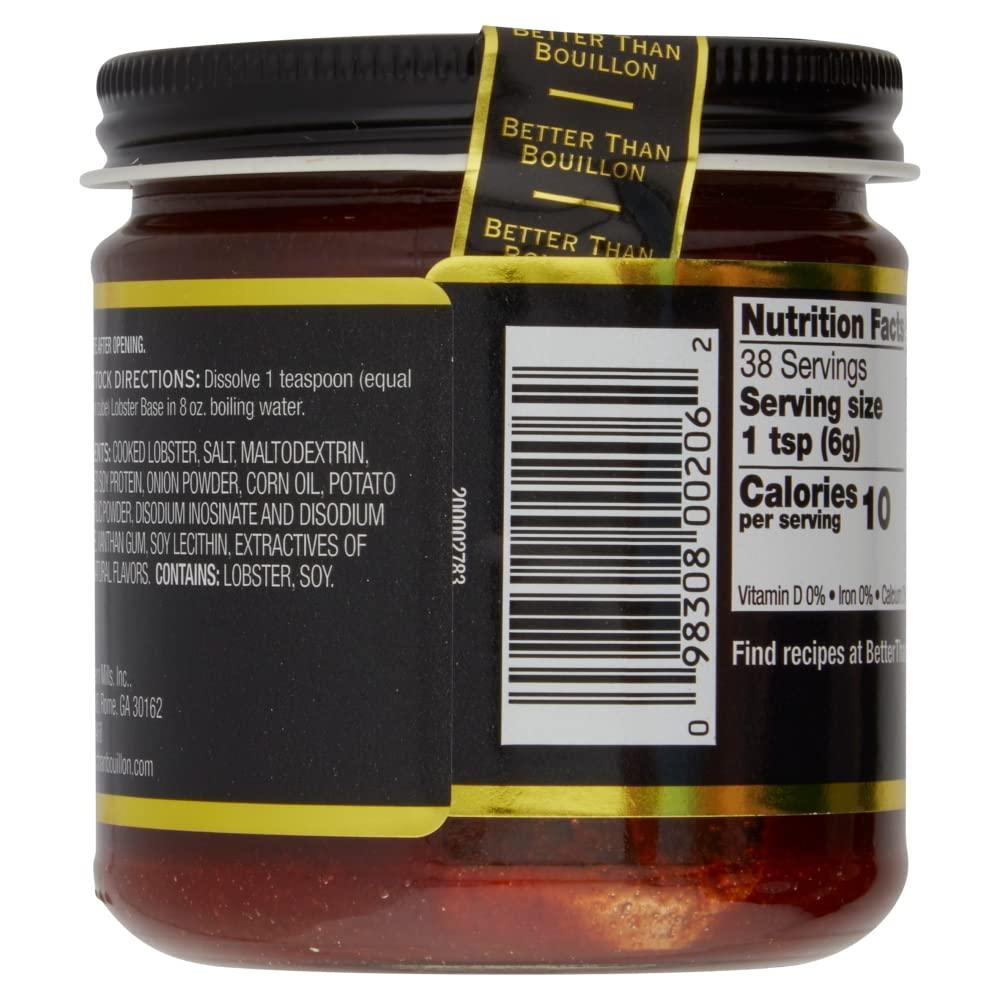 Better Than Bouillon Premium Lobster Base - 8 oz Jar | Made from Select Lobster & Spices | Makes ...