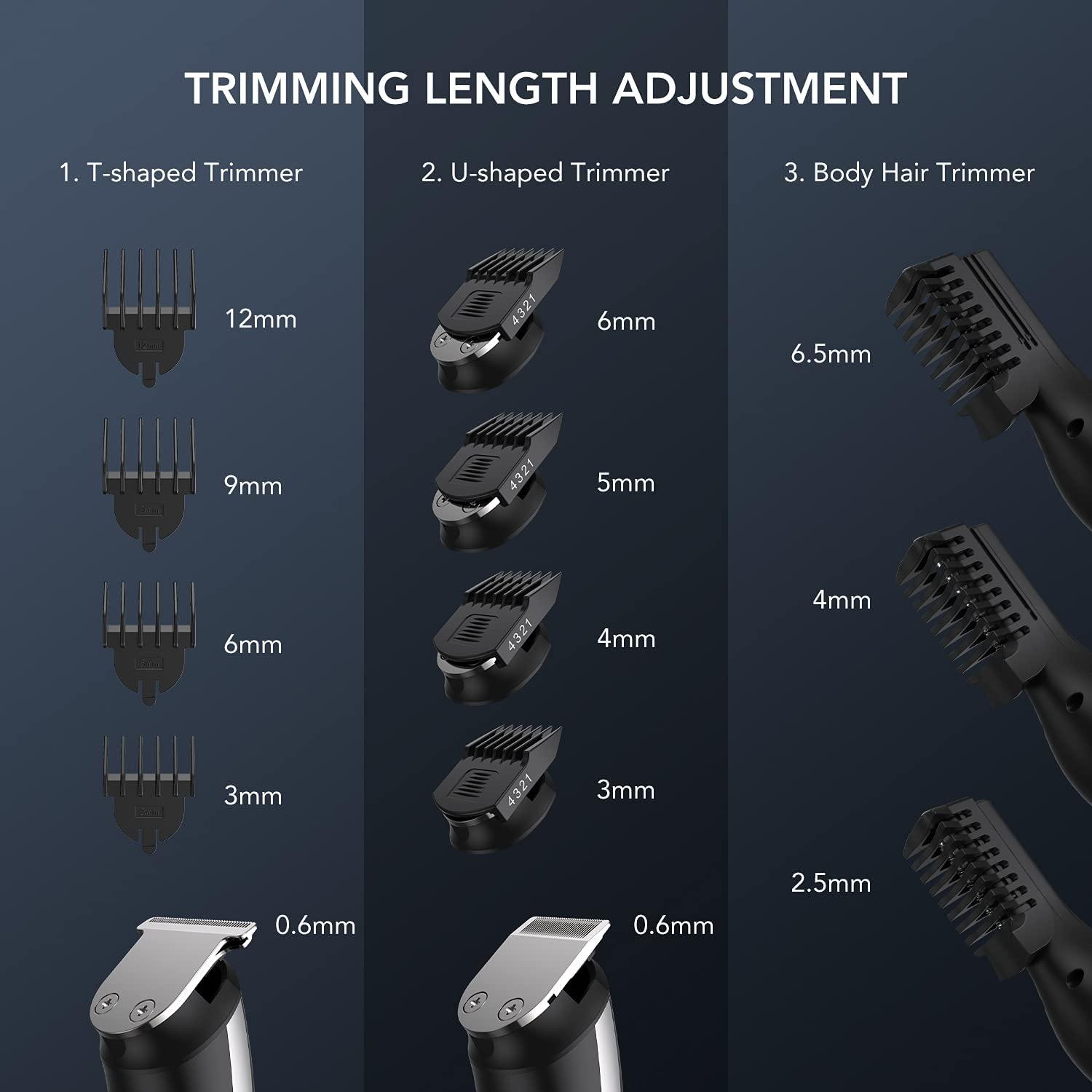 OPOVE Electric Beard Trimmer for Men - All-in-1 Grooming Kit | Manscape ...