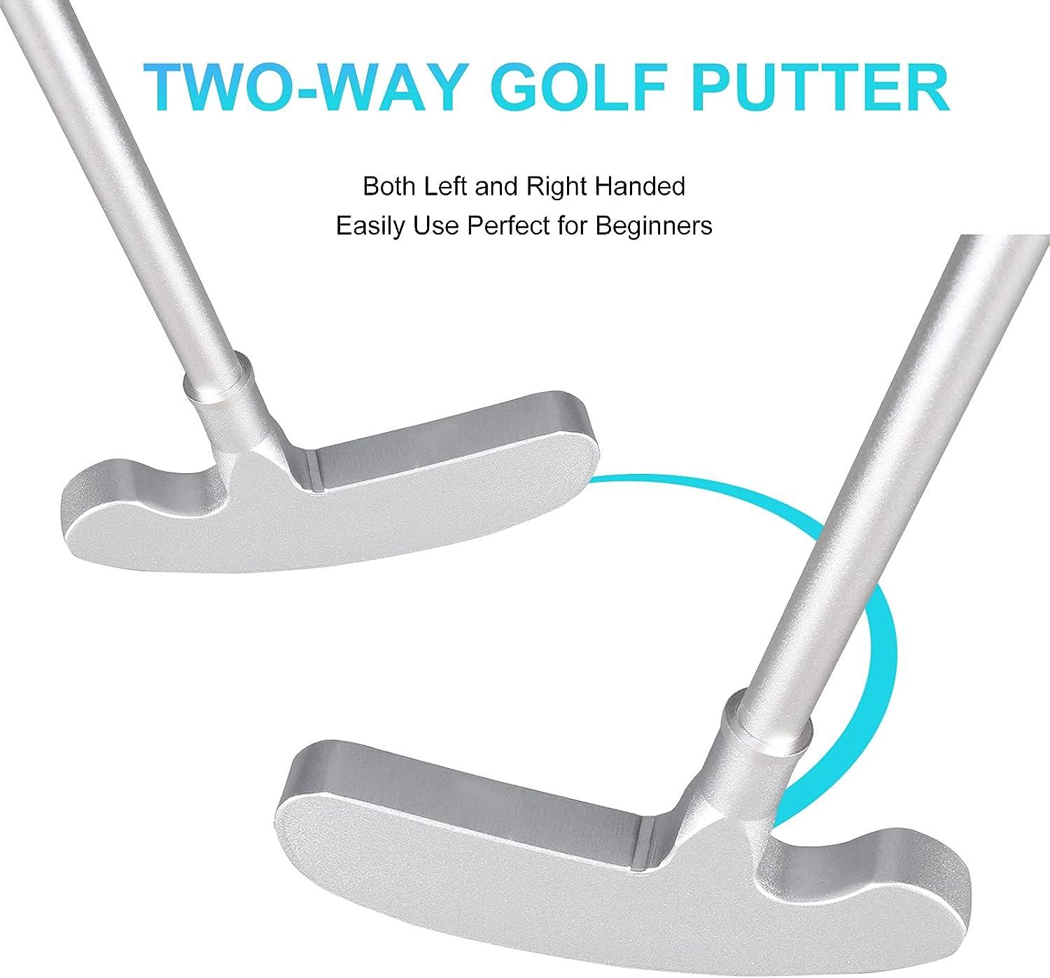 Yamato Two-Way Mini Golf Putter Set with Real Golf Balls - Right and ...