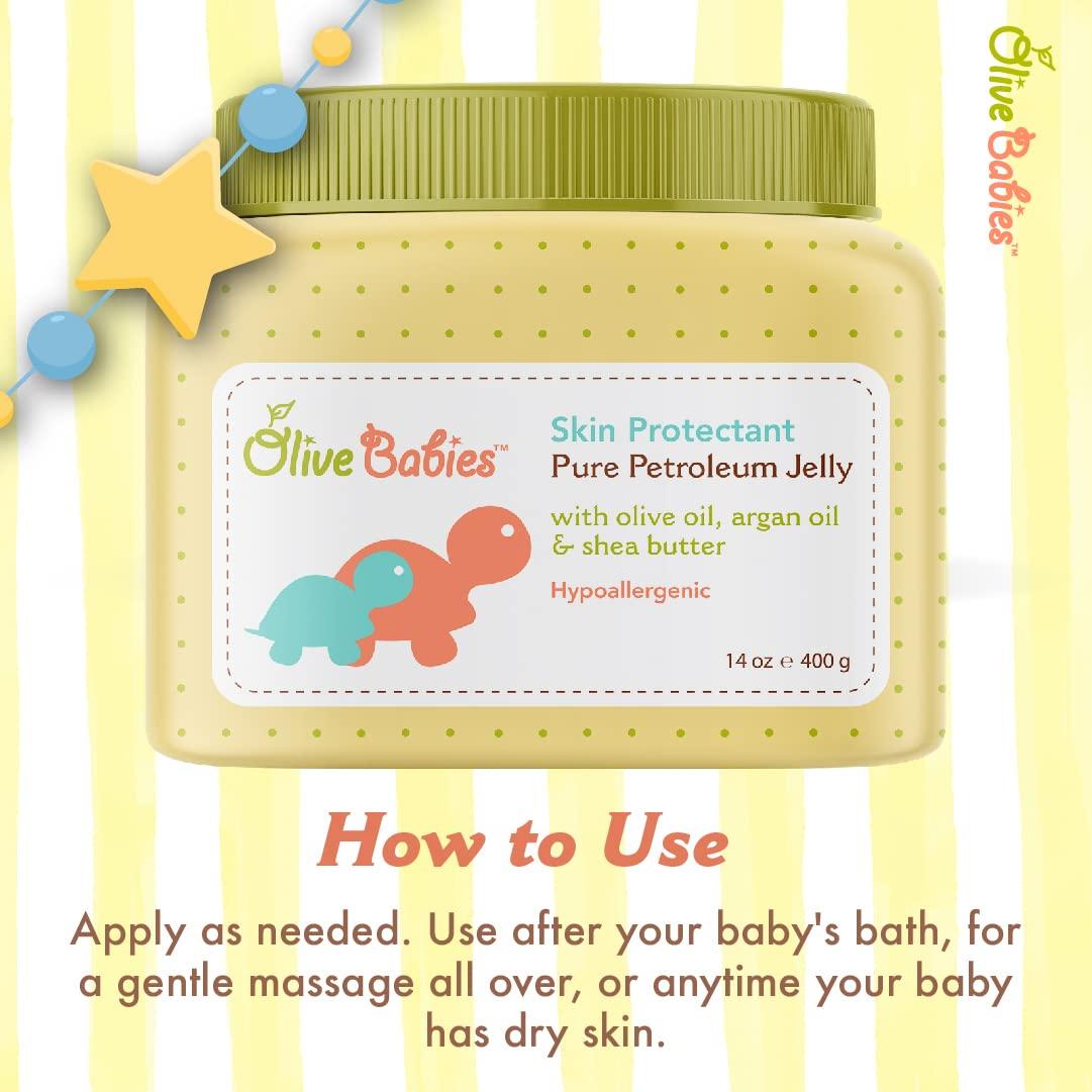 Olive Babies Skin Protectant Petroleum Jelly 16oz - Hydrating and ...