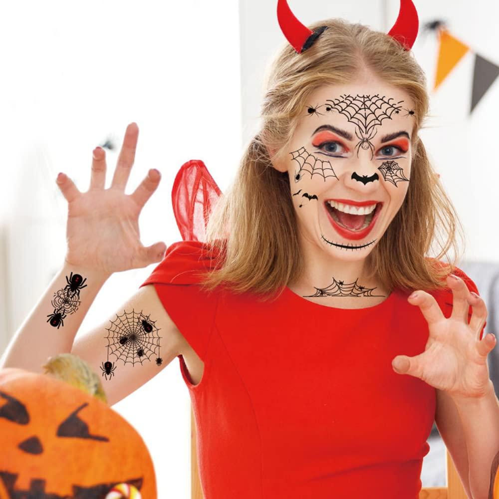 MOKALINA Halloween Spider Tattoos Spider Net Spider Webs Temporary mokalina-halloween-spider-tattoos-spider-net-spider-webs-temporary