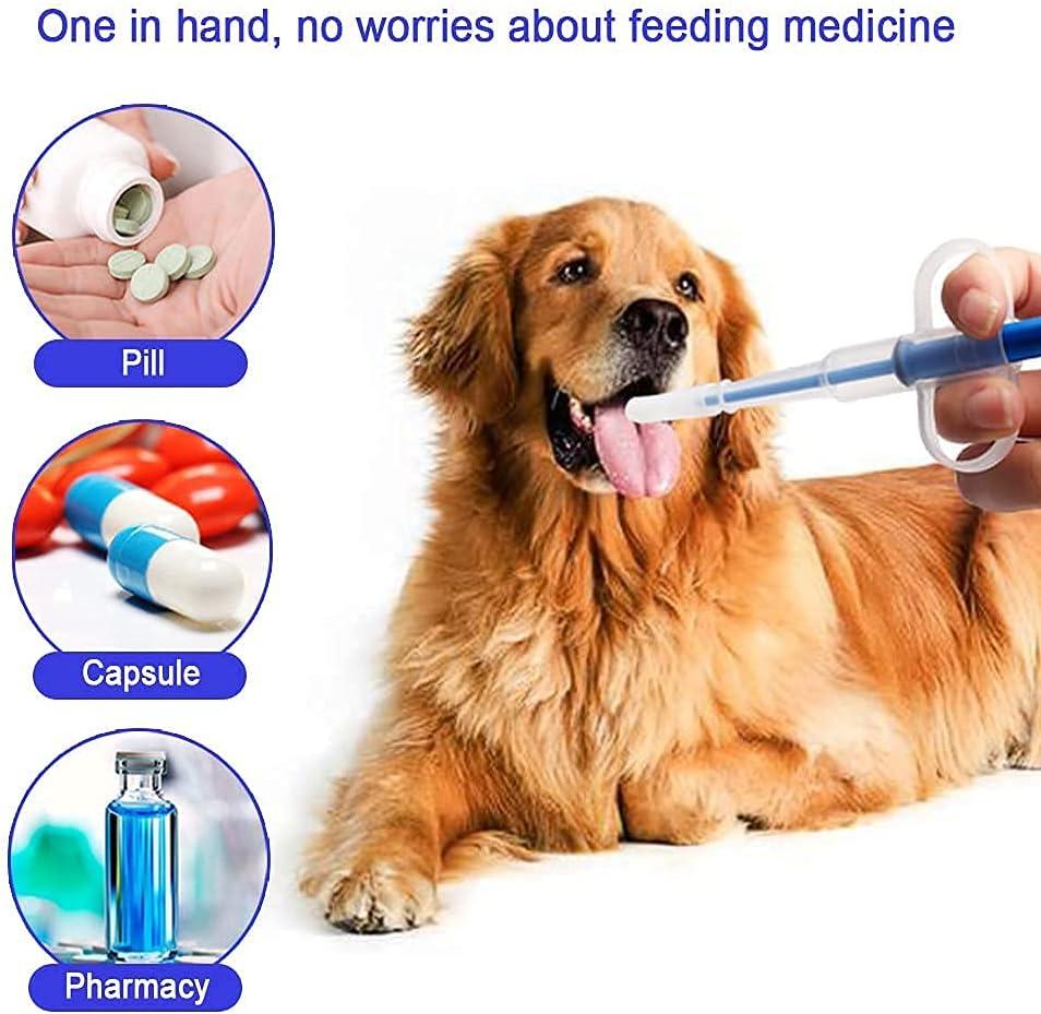 Houdao Pet Medication Syringe - Soft Tip Feeder for Cats Dogs & Small ...