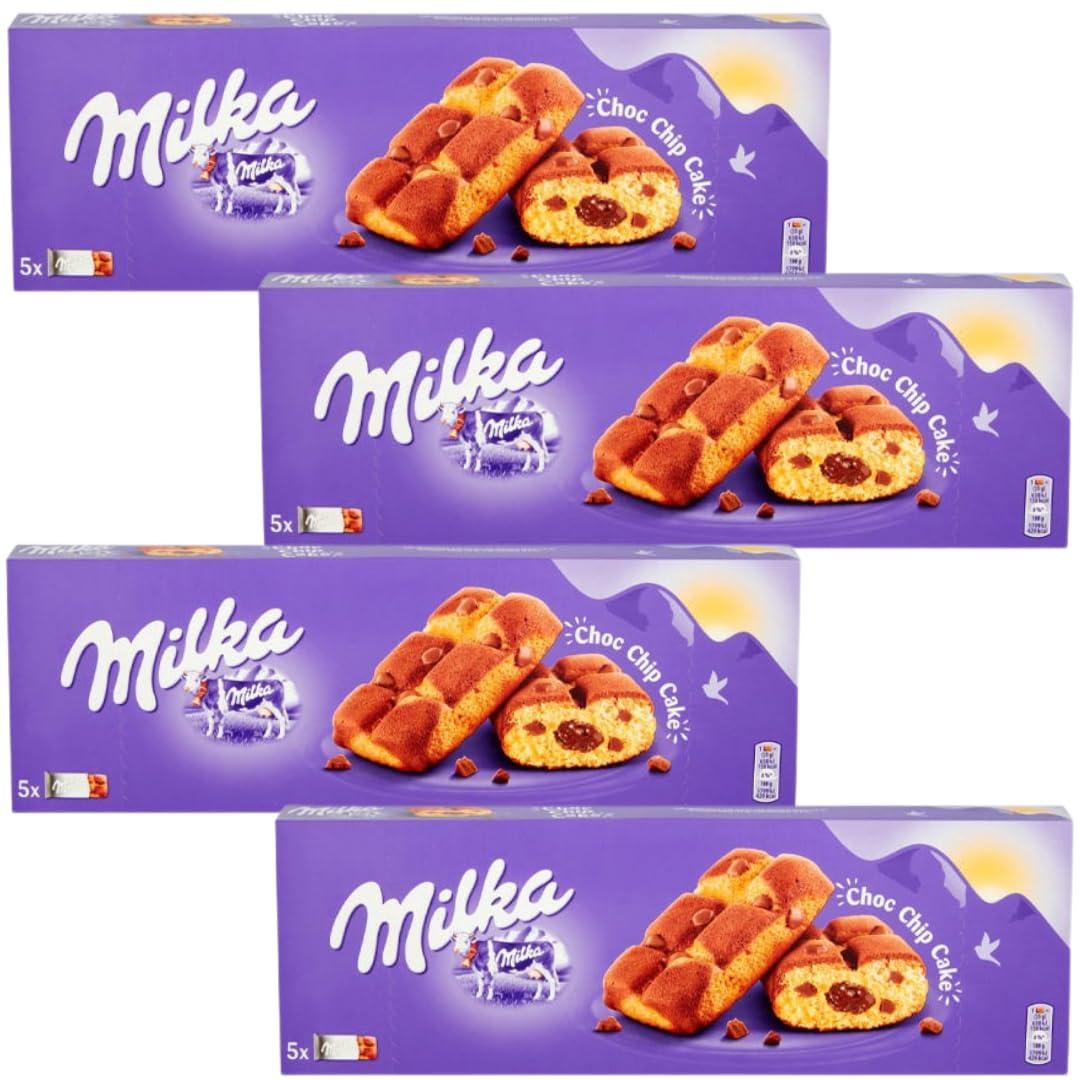 Chocolate Cake Bar Bundle With Milka Chocolate Chip Cake Bars 175g (4 ...
