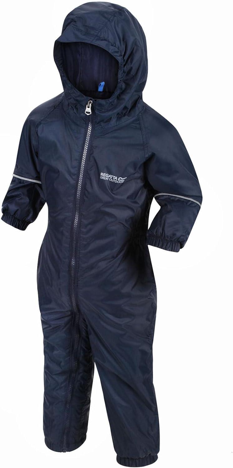 Regatta Kids Splosh III Waterproof Puddle Suit - Navy (48-60 months) | Buy Now with Express ...