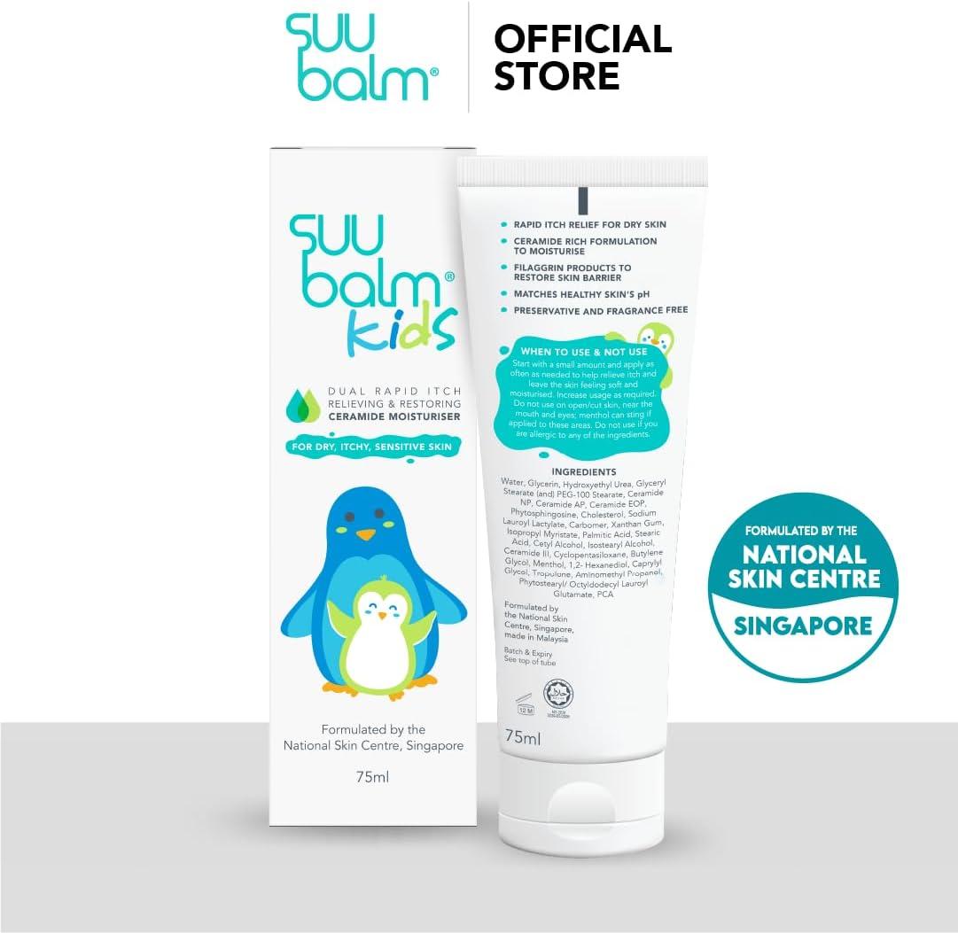 Suu Balm Kids Itch Relief Cream Menthol & Ceramide Moisturiser 75ml - Pack of 1 | Buy Now with ...