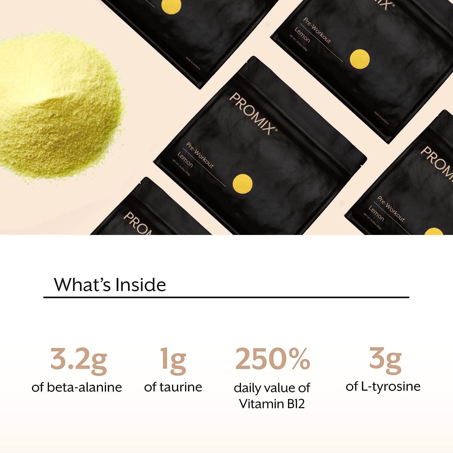 Promix Lemon Pre-Workout Powder - Enhance Focus Performance & Muscle ...